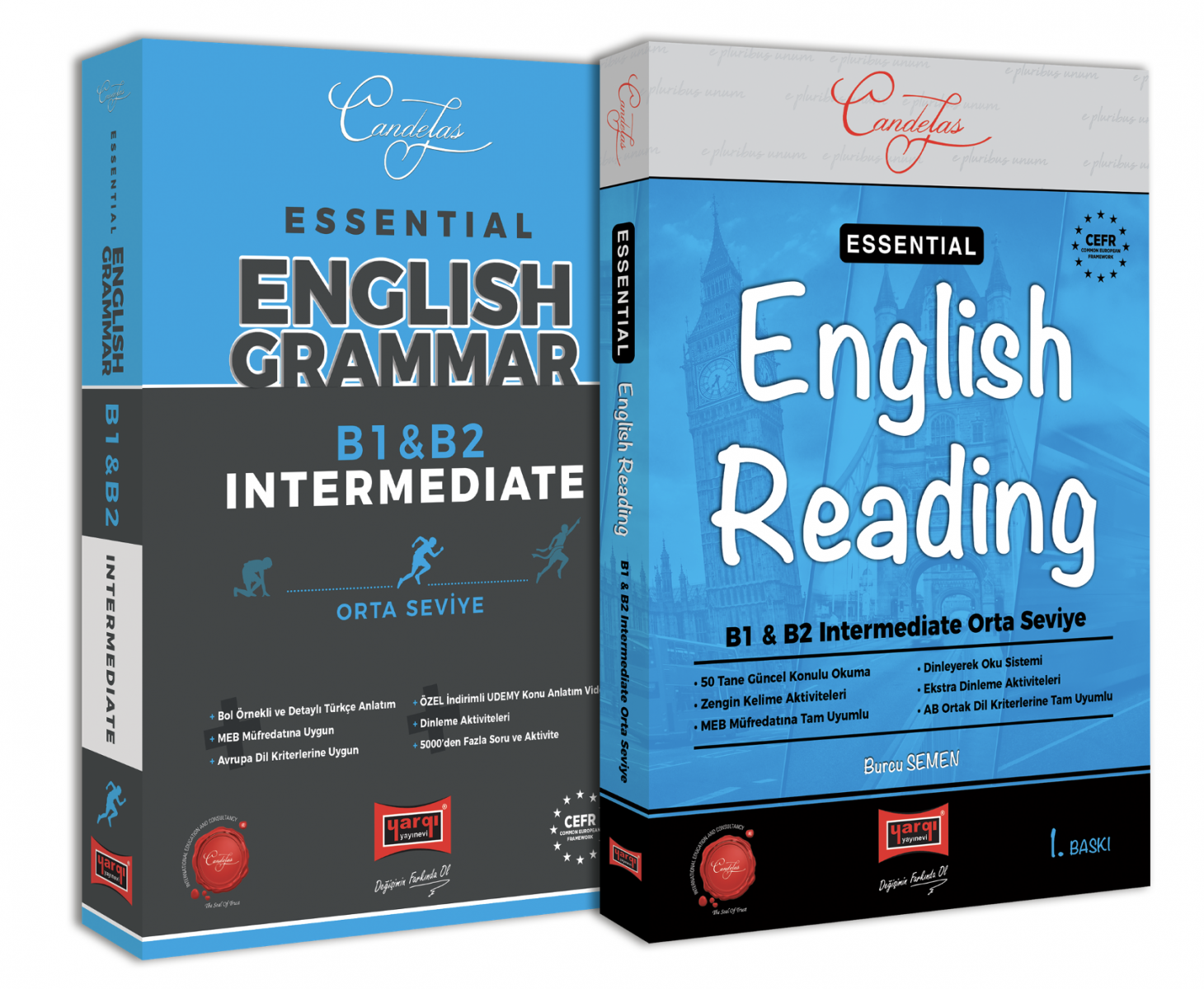 B1 B2 Intermediate ORTA Seviye Gramer Okuma Kelime Ve Dinleme Kitap Seti